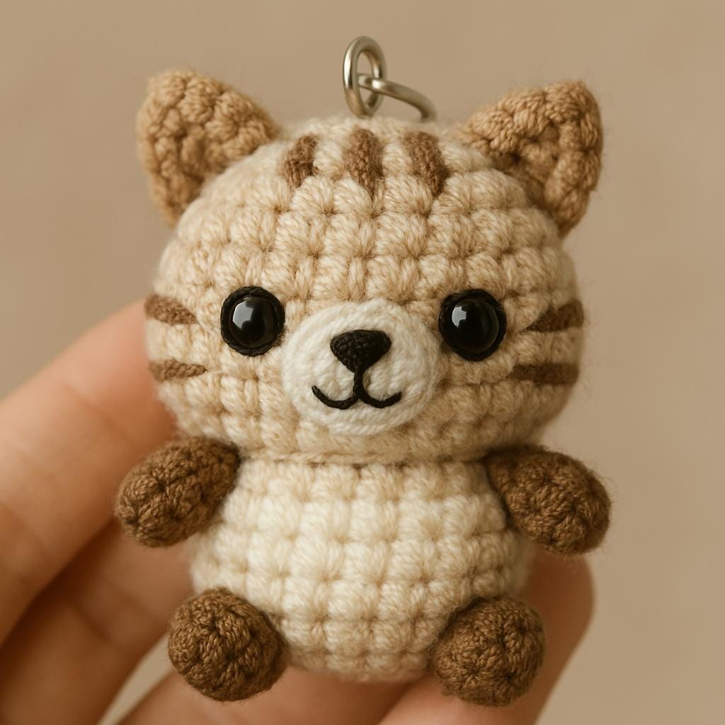 Pocket Pals Amigurumi Crochet Pattern Bundle – 5 Cute Animal Keychains ...