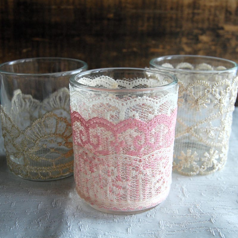 Lace Candle Holder - Etsy