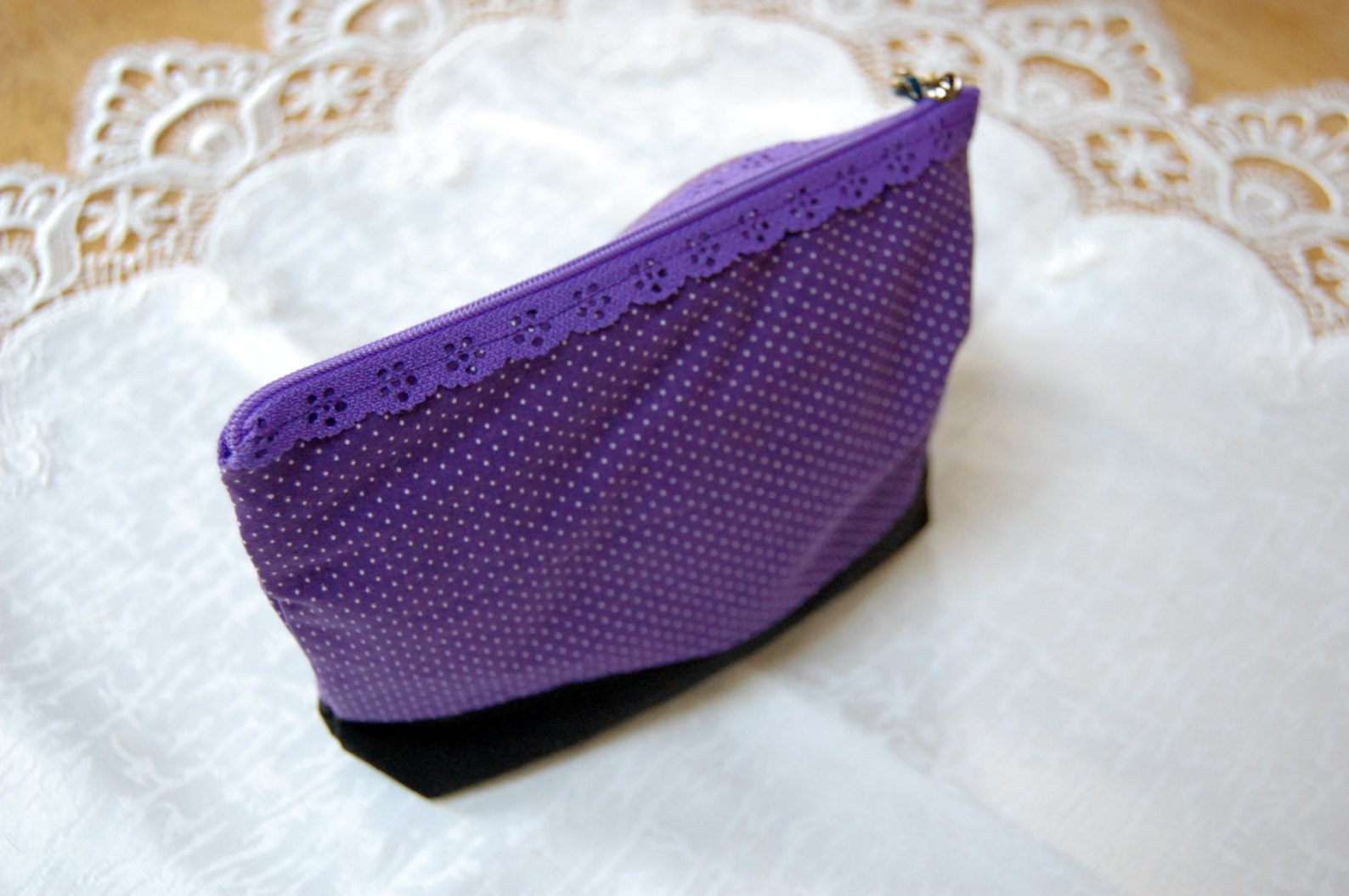 Polka-dot Eyelet Cosmetic Bags 5x7 | Etsy