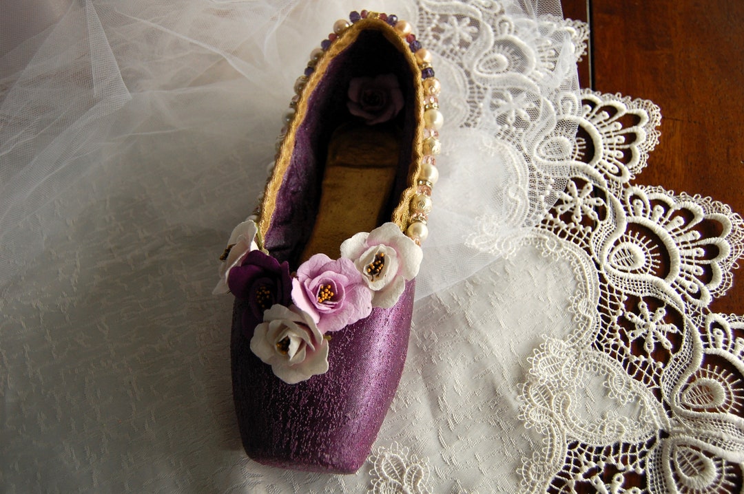 Keepsake Pointe Shoe Victorian Roses One of a Kind - Etsy