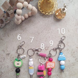 Handmade Beaded Keychains - Etsy
