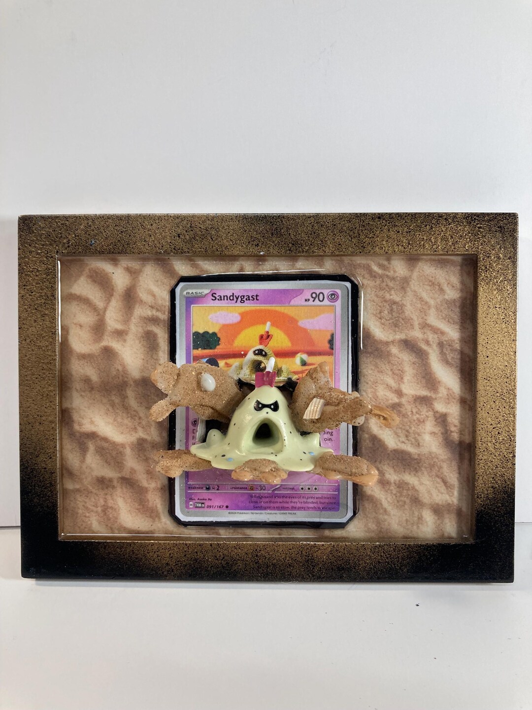 Pokémon 3D Pop Out Limited Edition Framed Art “sandygast” off the Card ...