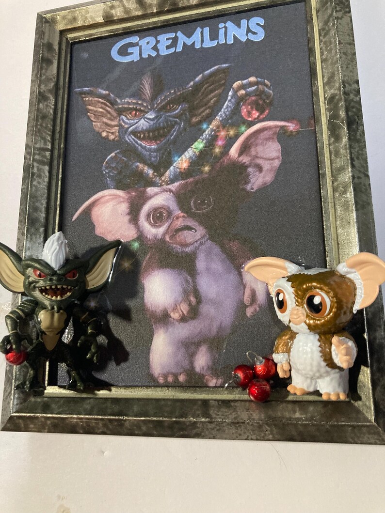 Gremlins Gizmo Spike 3d Picture Frame Wall Decor Art Scary Horror Movie ...