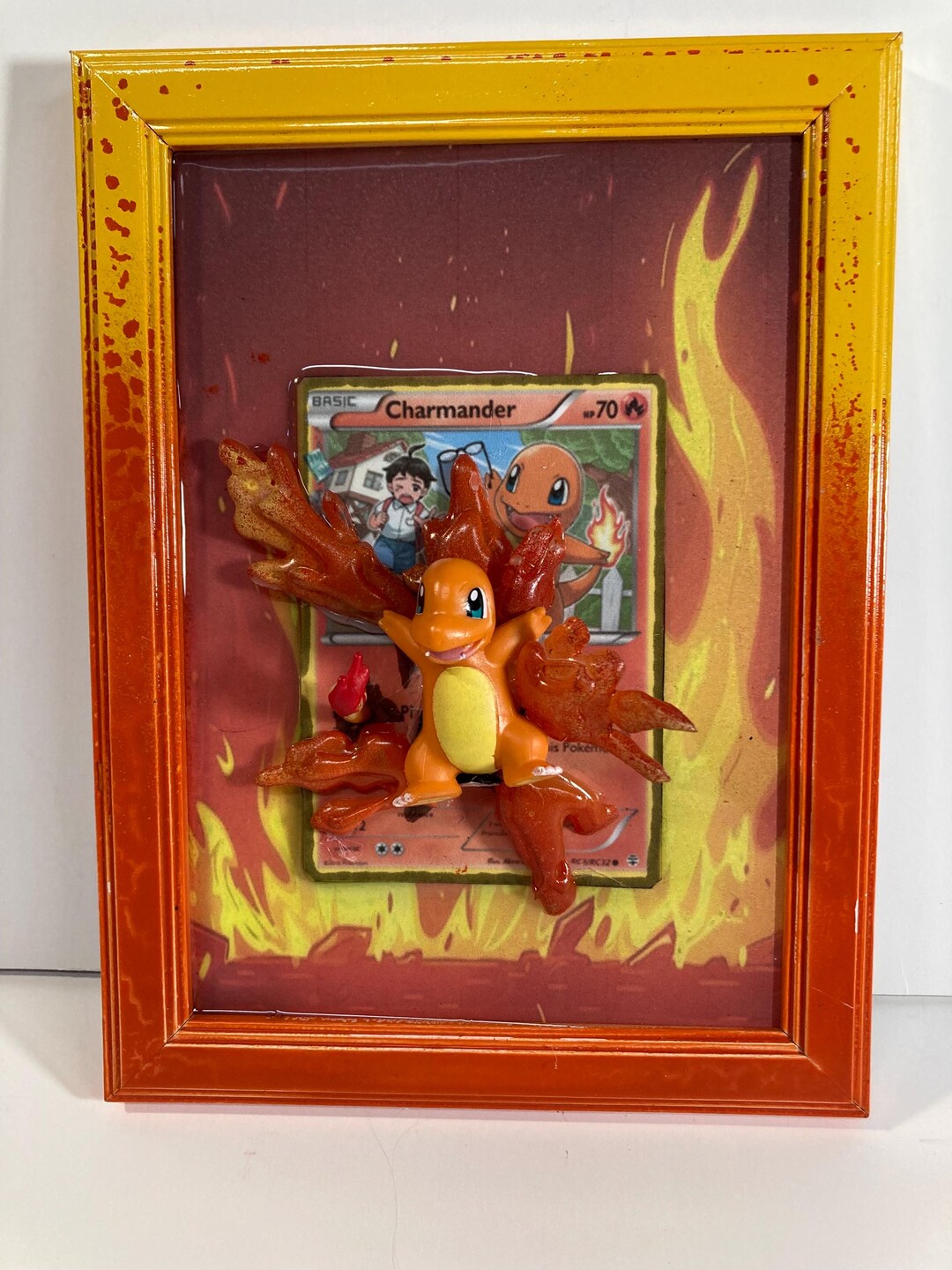 Pokémon 3D Pop Out Limited Edition Framed Art “charmander” off the Card ...