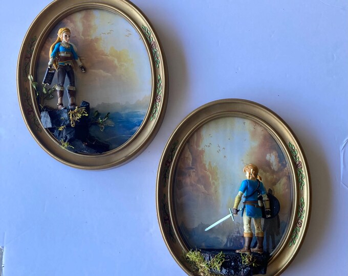 Legend of Zelda Finding Link Pop Culture 3d Art Frames Gifts Nintendo ...