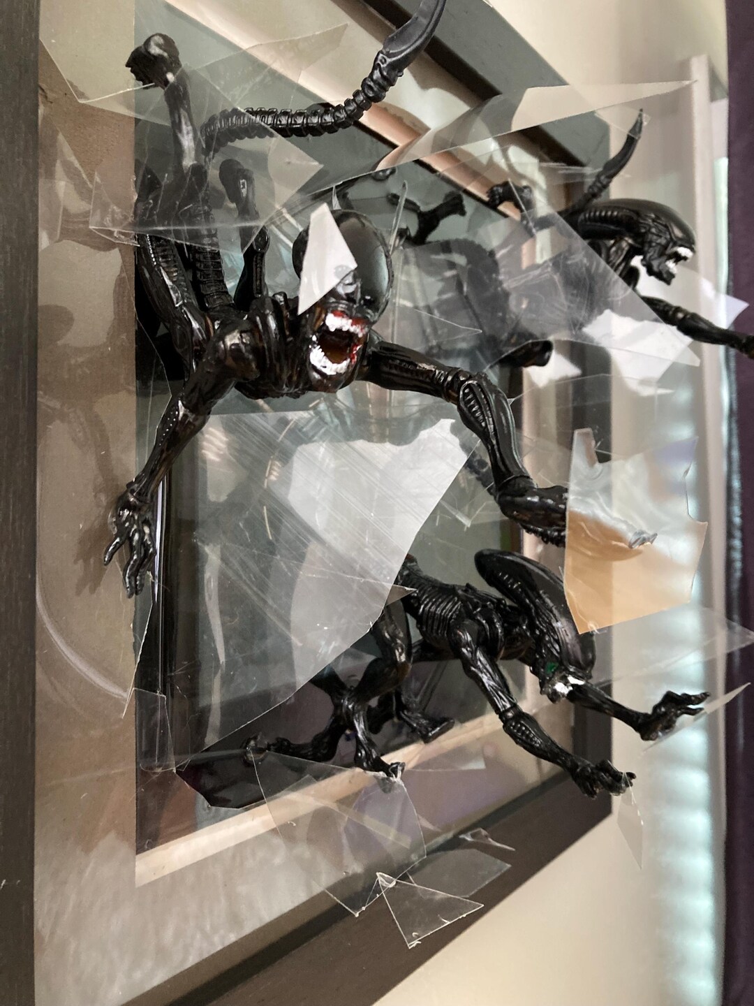 Aliens Movie Xenomorph Pop Culture 3d Art Frame Gift Breaking Out - Etsy