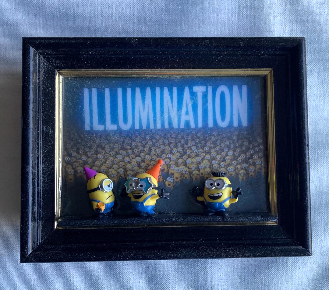 Minions Despicable Me Movie Pop Culture 3d Picture Frame Gift - Etsy