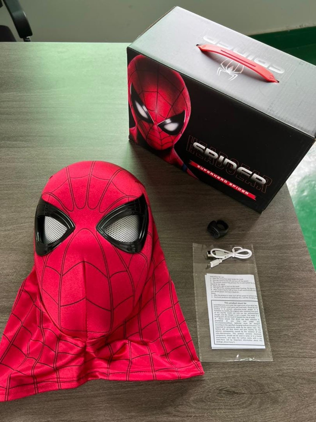 Spiderman Mask Remote Controlled Spider-man Mask With Moving Eyes ...