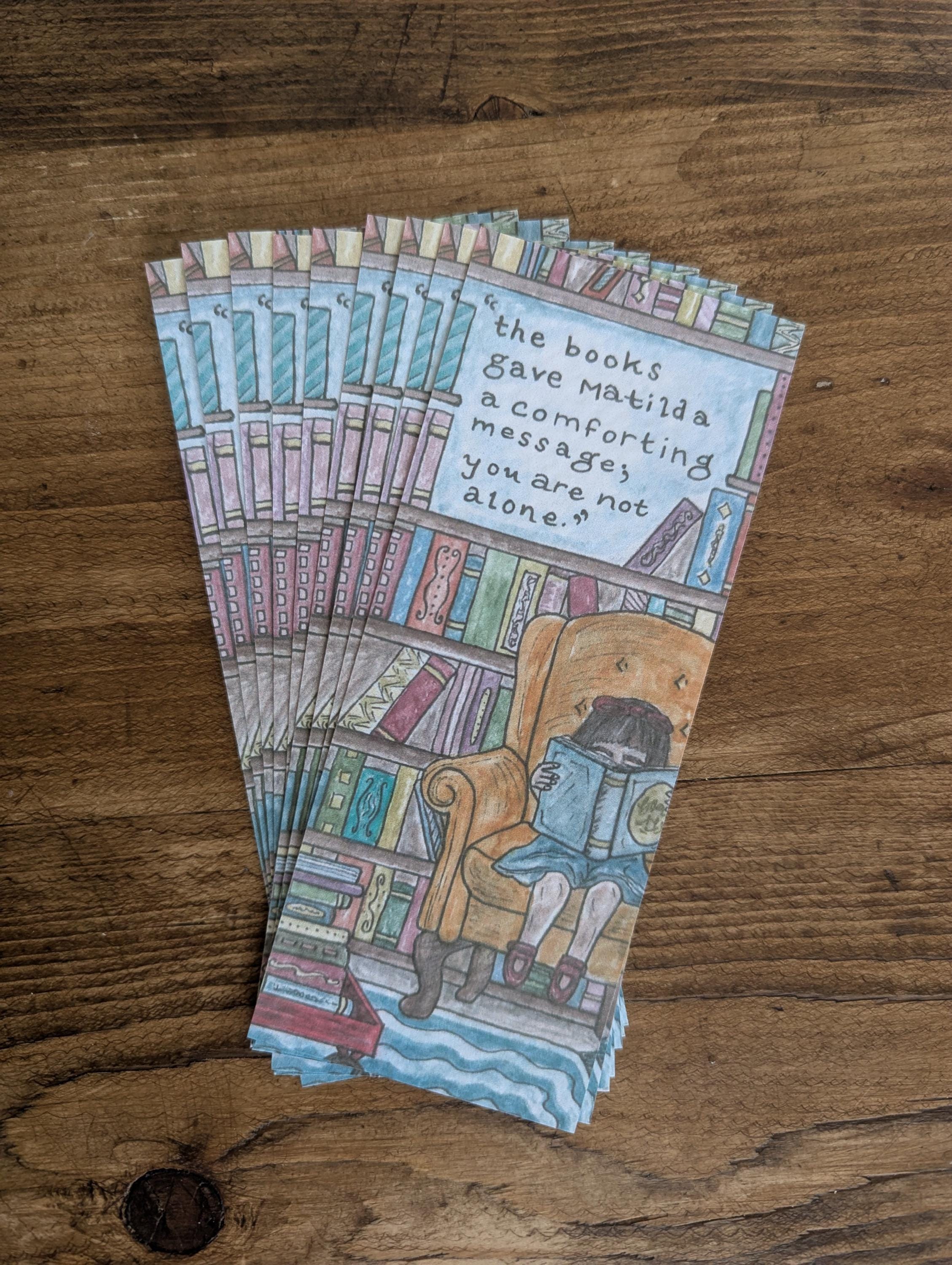 Matilda Inspired Bookmark: Book Lover Gift, 90s Nostalgia - Etsy