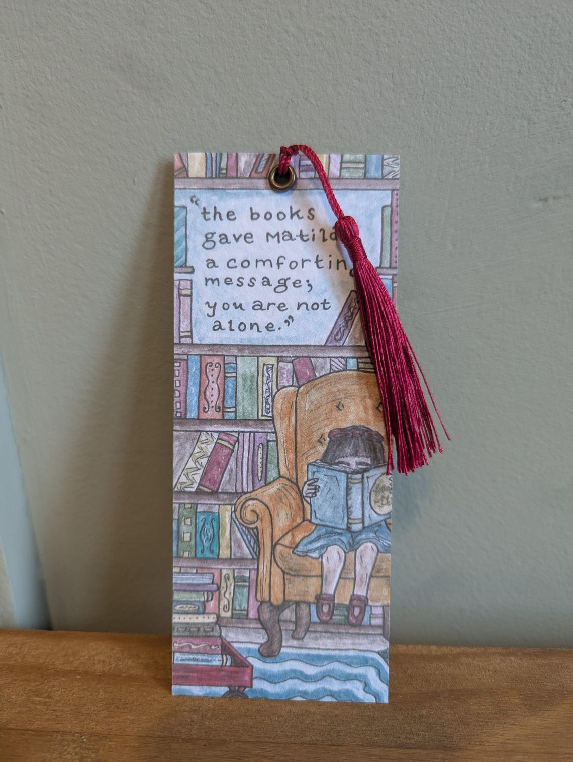Matilda Inspired Bookmark: Book Lover Gift, 90s Nostalgia - Etsy