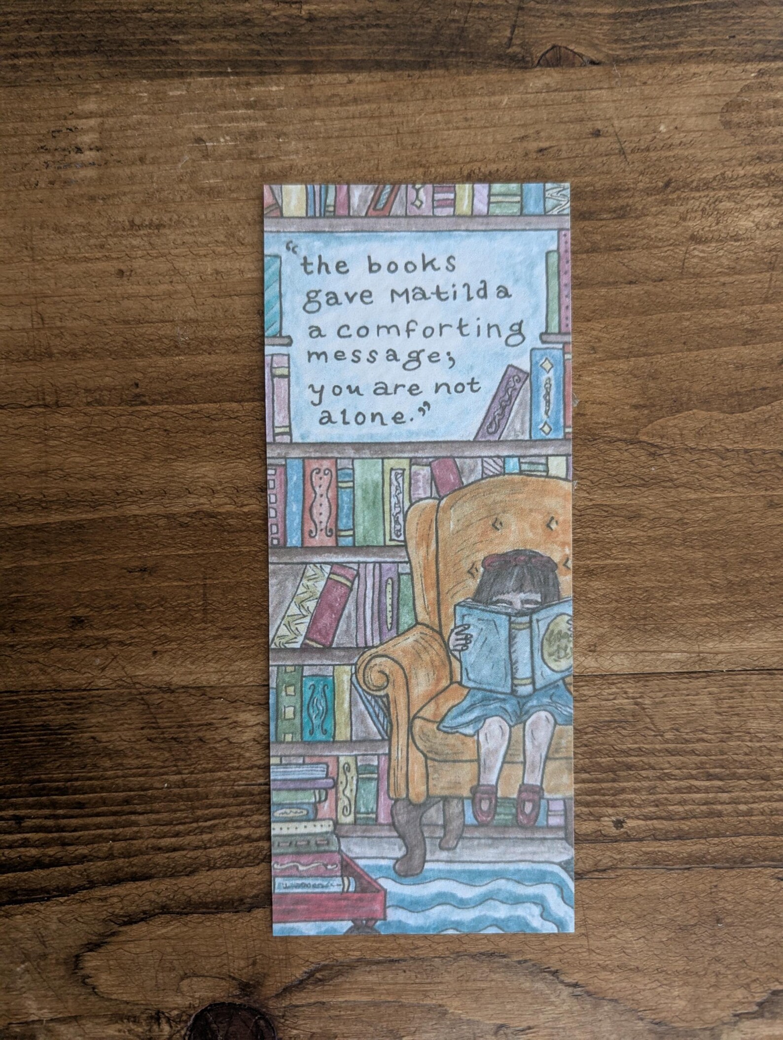 Matilda Inspired Bookmark: Book Lover Gift, 90s Nostalgia - Etsy