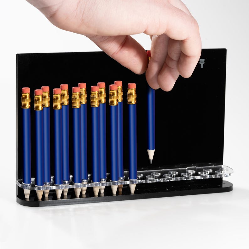 Black Acrylic Golf Pencil Display: Freestanding or Wall Mountable - Etsy