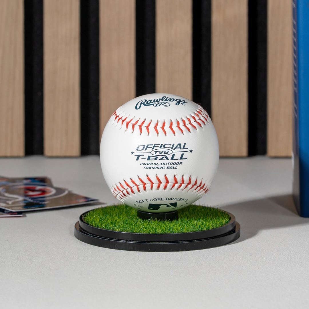 Baseball Ball Display Stand With Premium Artificial Turf | Perfect for ...