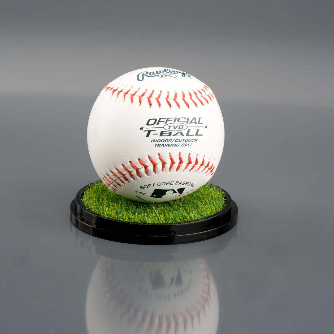 Baseball Ball Display Stand With Premium Artificial Turf | Perfect for ...