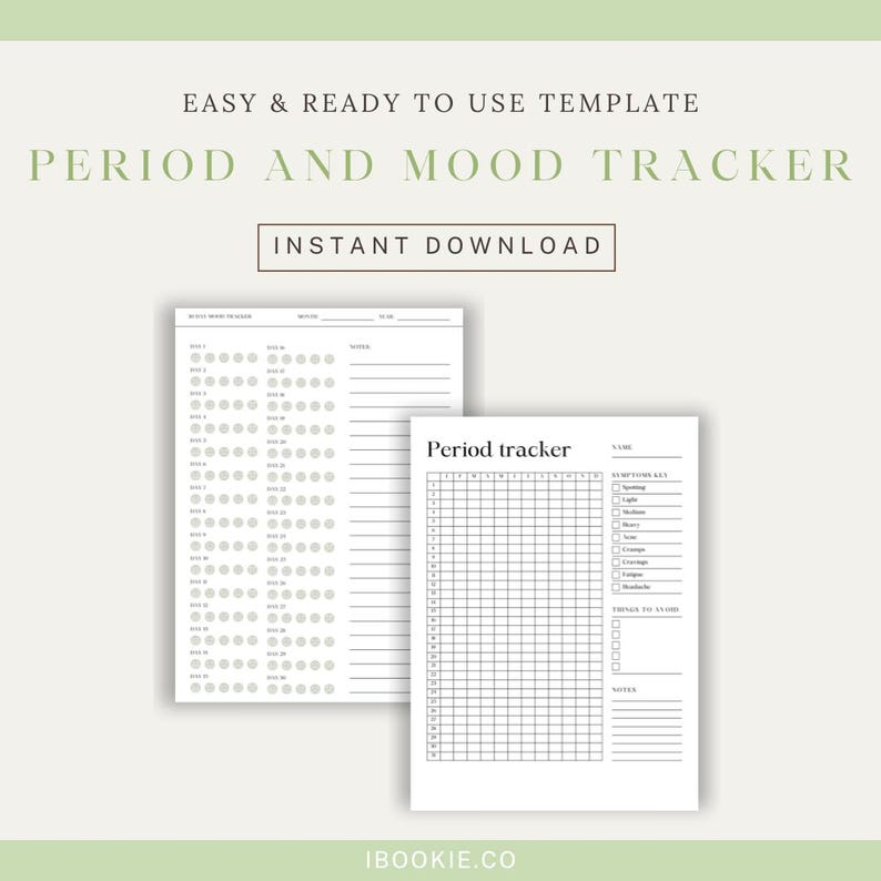 Period and Mood Tracker - Etsy