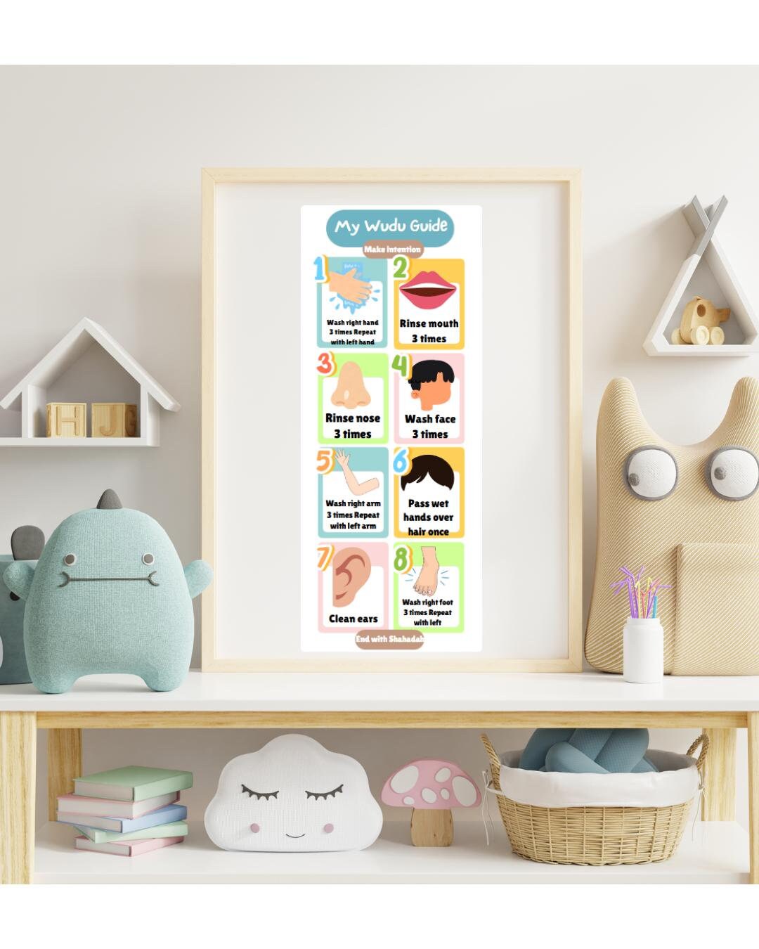 Children's Wudu Guide Step by Step Wudu Guide for Kids Islamic ...