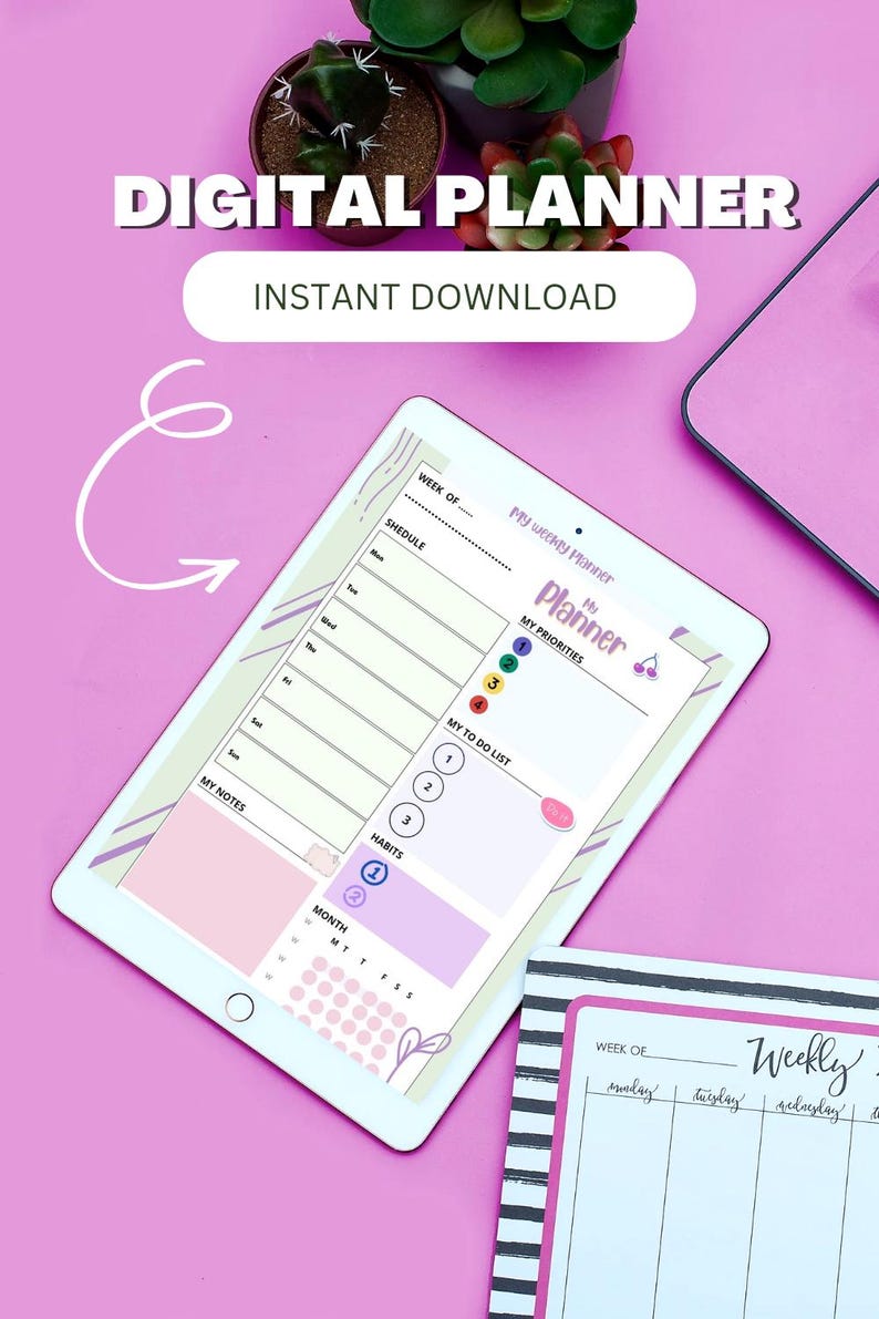 Customizable Weekly Planner| Stay Organized, Boost Productivity| Plan ...
