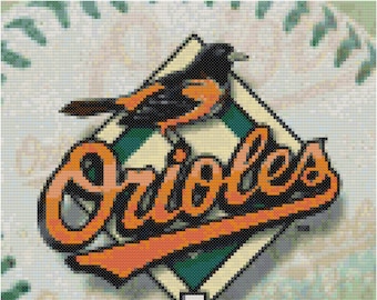 Baltimore Orioles Vintage Cross Stitch PATTERN DOWNLOAD - Etsy