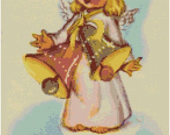PEACE ANGEL Paper/mailed Counted Cross Stitch Pattern - Etsy