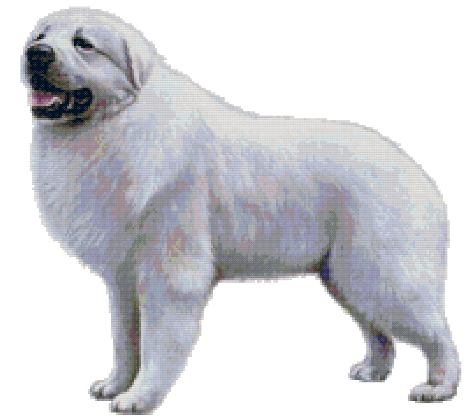 Great Pyrenees Dog Cross Stitch Pattern (PDF Download) - Etsy