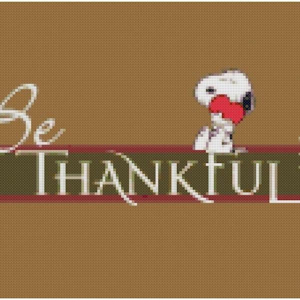 Snoopy Counted Cross Stitch - Etsy