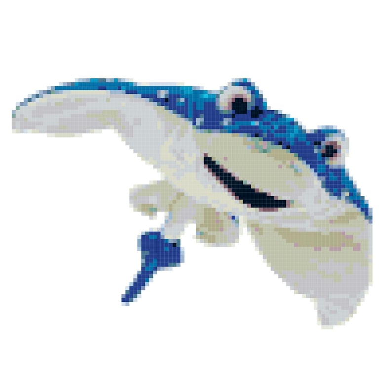 Mr Ray the Stingray Finding Dory Counted Cross Stitch Pattern - Etsy