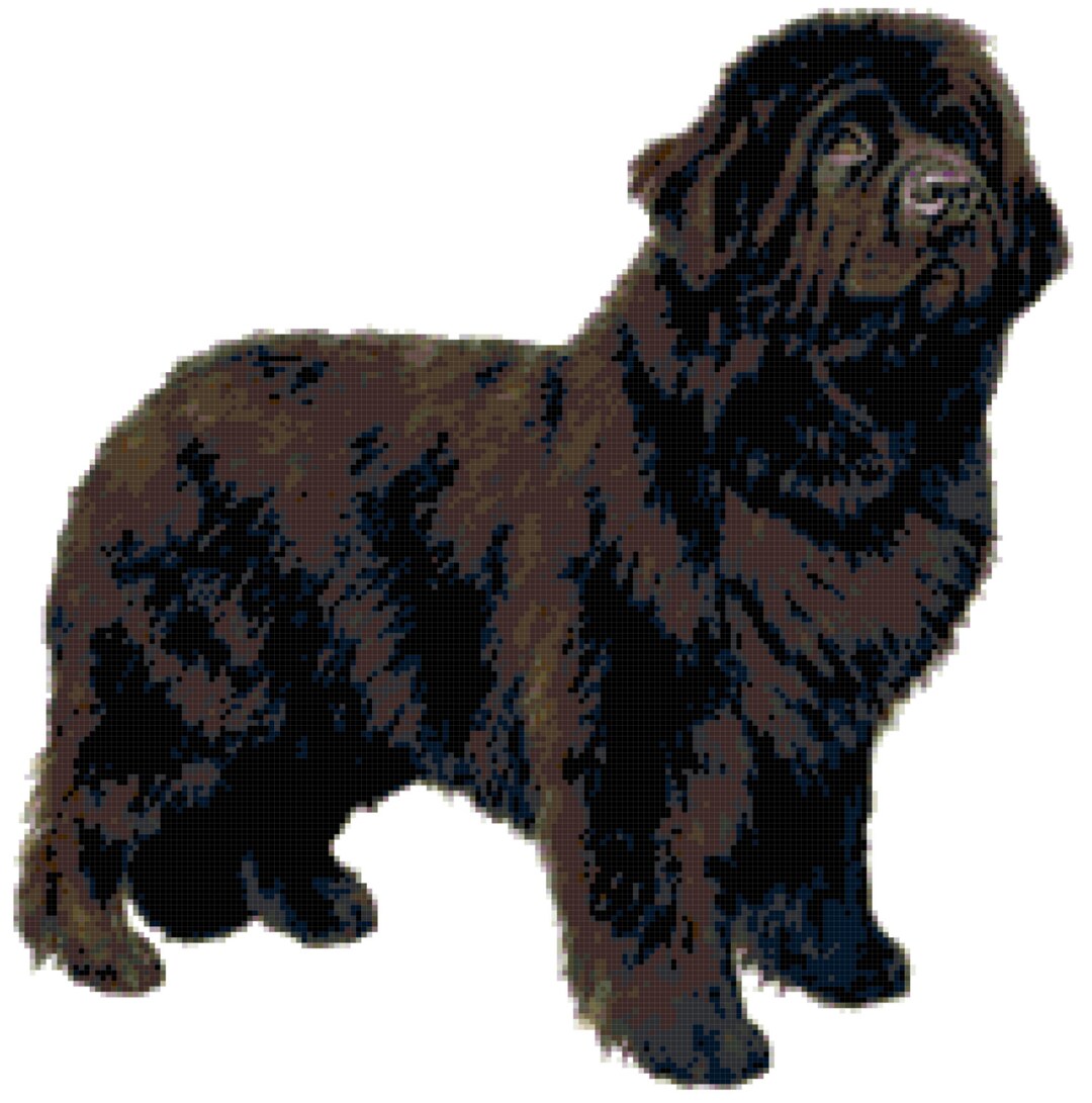 Newfoundland Dog Counted Cross Stitch Pattern - Etsy