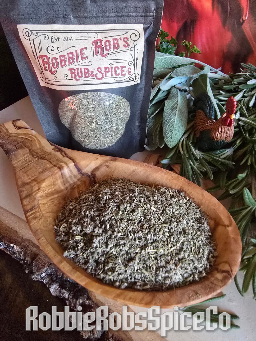 Rockin' Rooster Rub: Savory Herb Blend Poultry Seasoning - Etsy