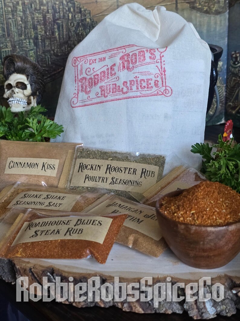 Gourmet Spice Sampler Six Pack: All-natural BBQ Rubs & Seasonings - Etsy