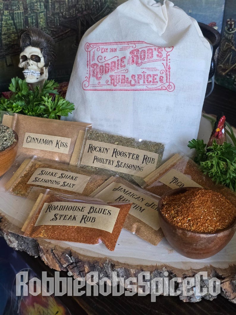 Gourmet Spice Sampler Six Pack: All-natural BBQ Rubs & Seasonings - Etsy