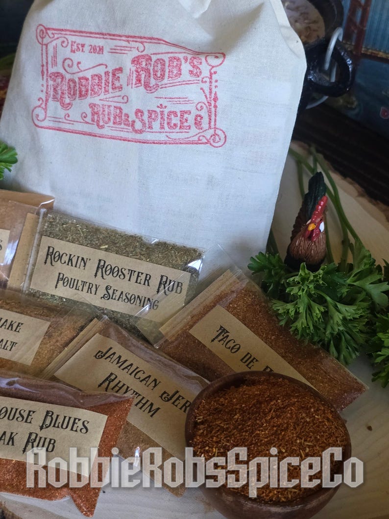 Gourmet Spice Sampler Six Pack: All-natural BBQ Rubs & Seasonings - Etsy
