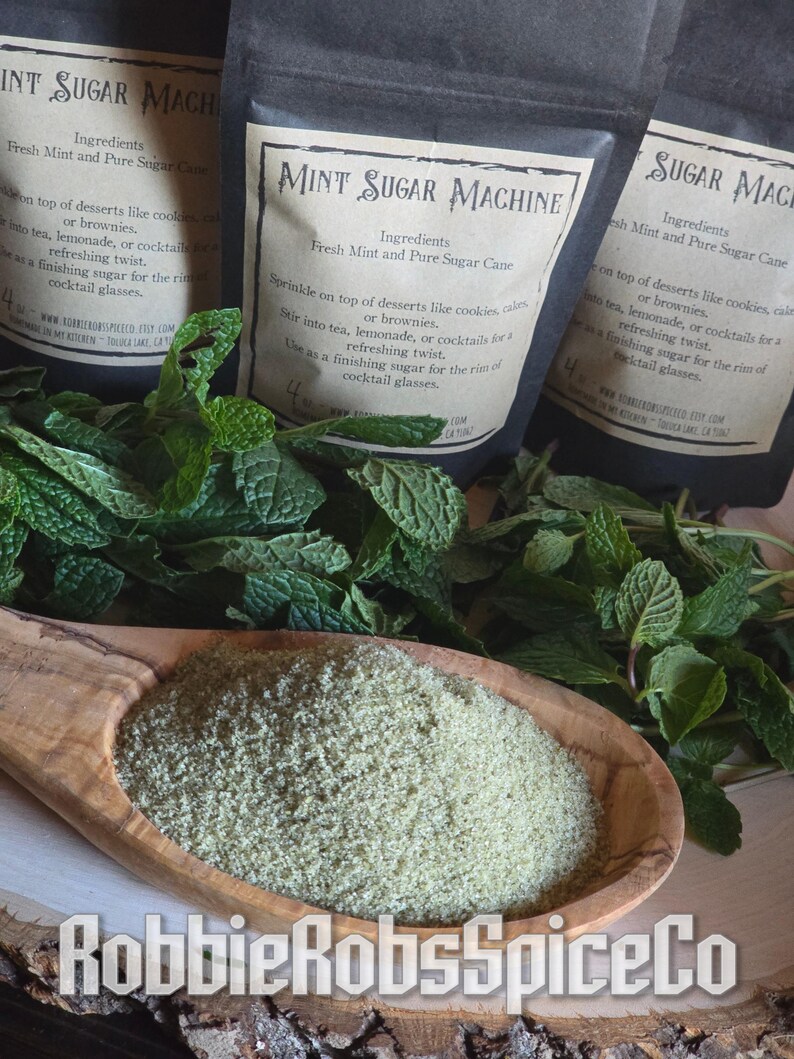 Mint Sugar Machine, a Fresh Mint Sugar for Your Desserts, Ice Tea and ...