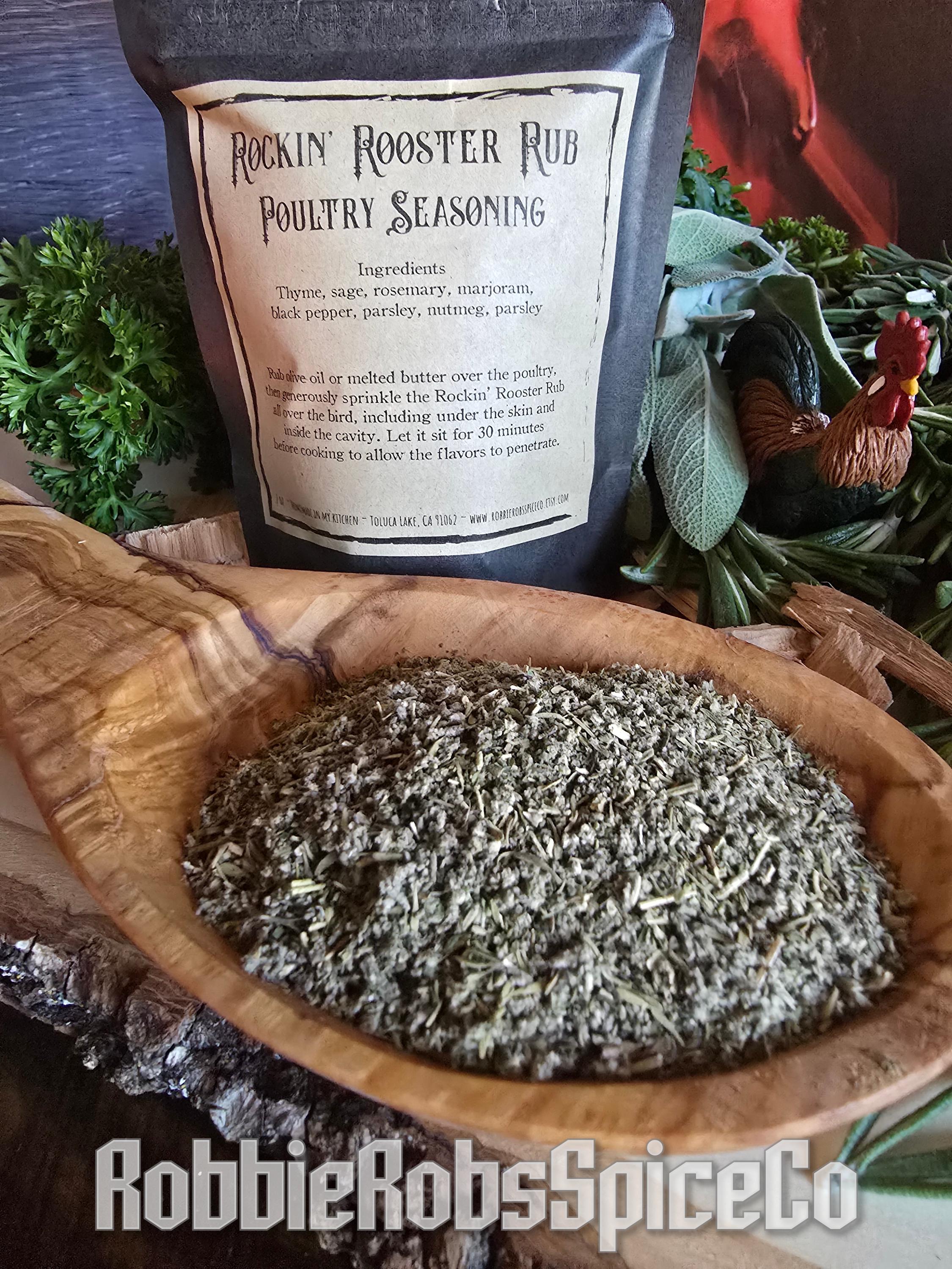Rockin' Rooster Rub: Savory Herb Blend Poultry Seasoning - Etsy