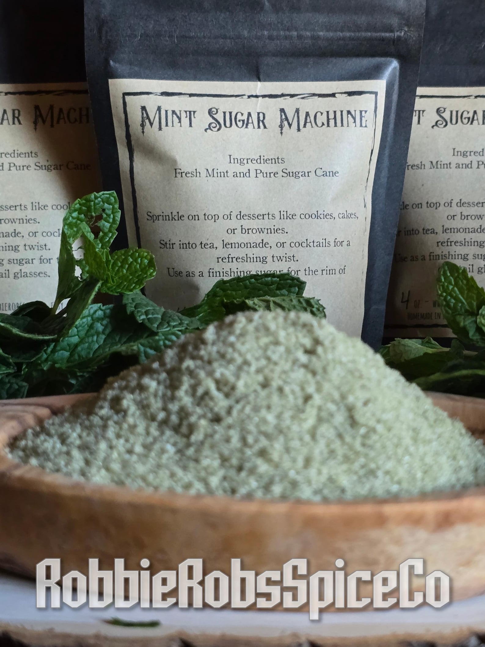 Mint Sugar Machine, a Fresh Mint Sugar for Your Desserts, Ice Tea and ...