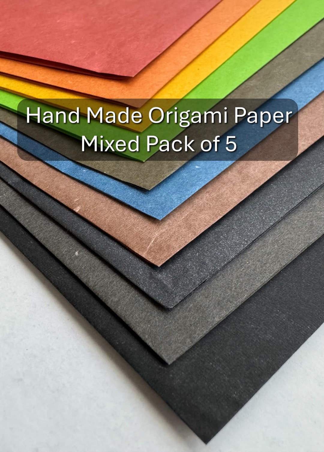Hand Made Origami Paper, Mixed Pack of 5 - Etsy