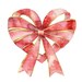 Watercolor Red Heart Bow Clipart: Valentine's Day Coquette (digital ...
