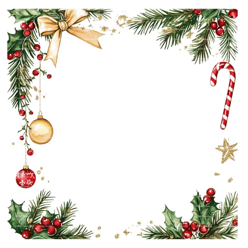 Christmas Borders and Clip Art - Etsy