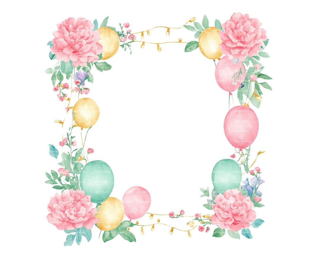 Carnation Birthday Clipart Border: January Birth Month Flower (PNG ...