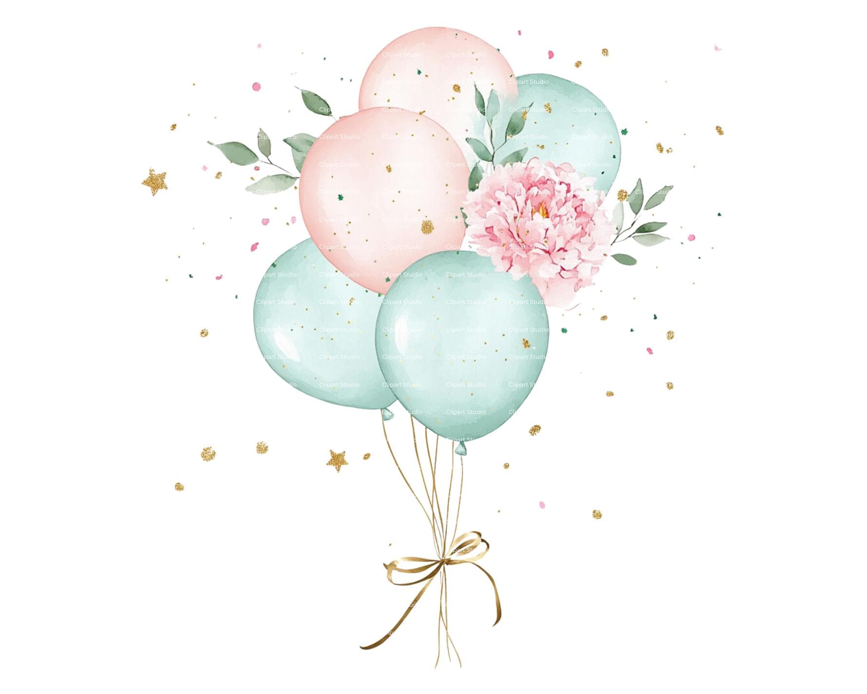 Birthday Balloon Clipart Carnation January Birth Month Flower Pink PNG ...
