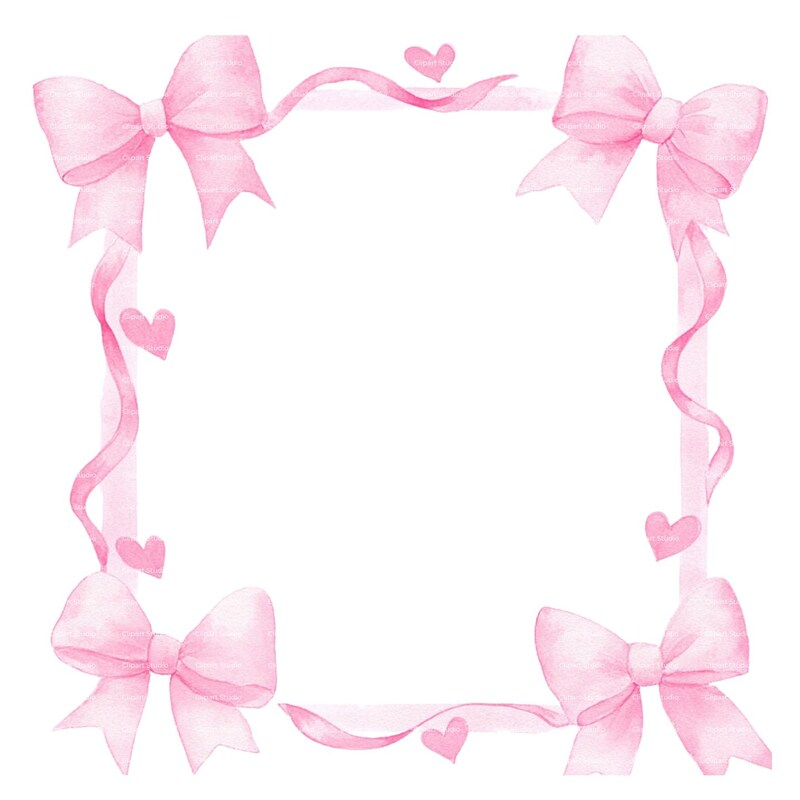 Pink Bow Background Image - Etsy