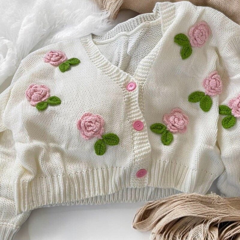 Flower Sweater - Etsy