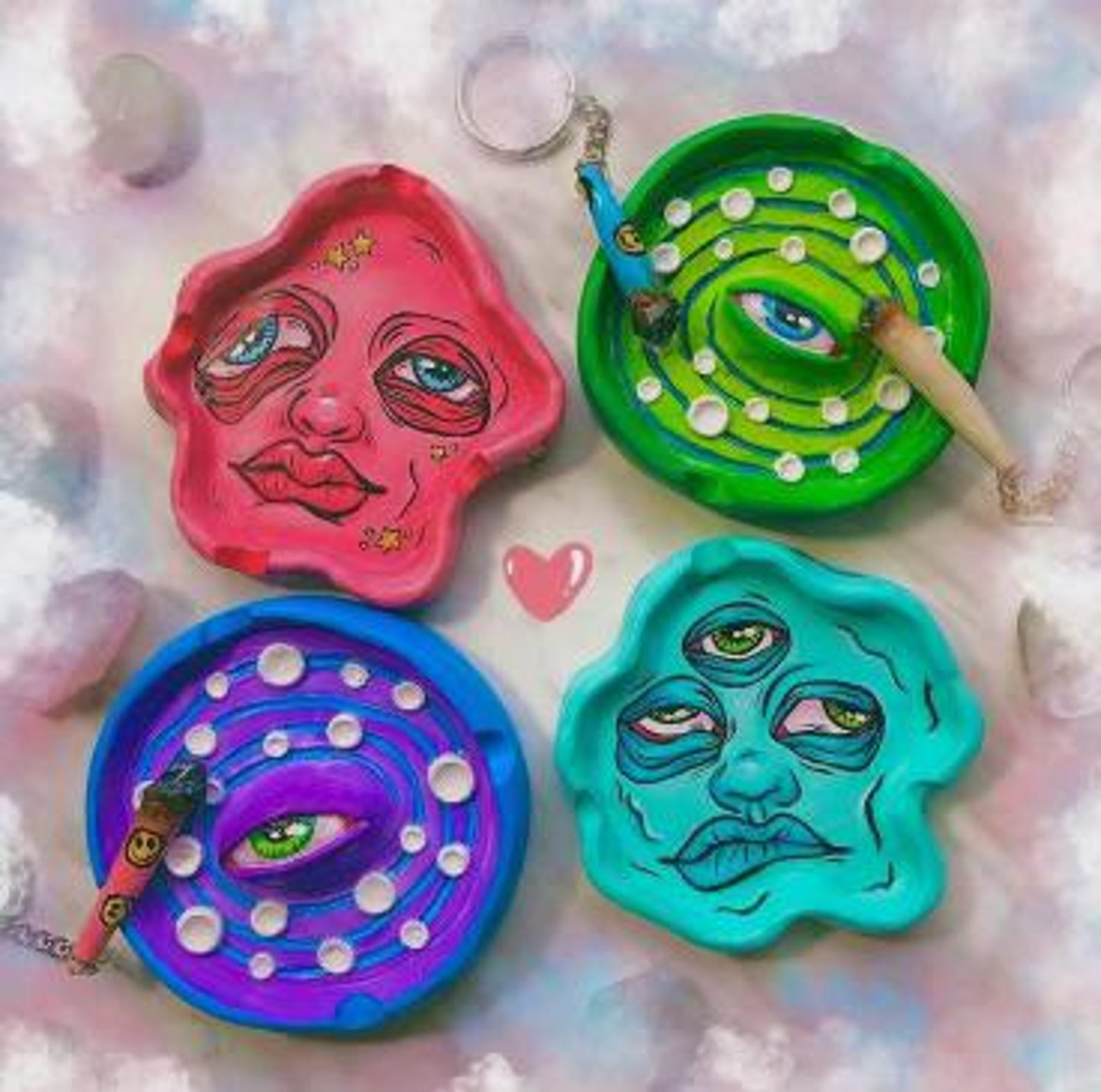 Custom Made Clay Ashtray - Etsy