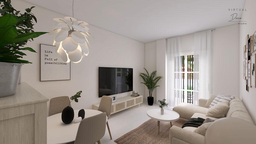 Living Room Design and 3D Modeling, 3D Rendering, Residential ...