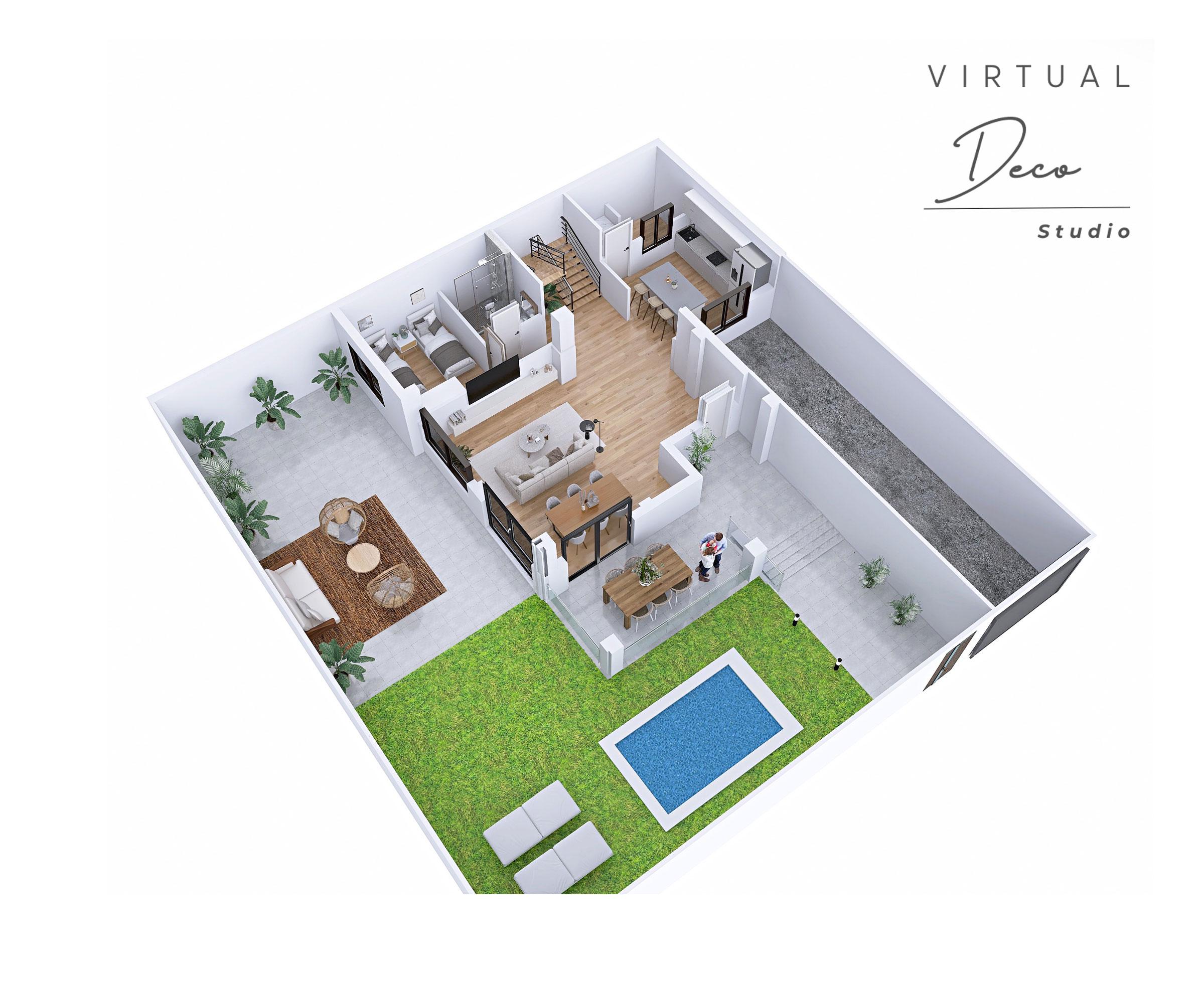 3D Floor Plan, 3D Site Map, Virtual Interior Planning Design, 2d Plan ...