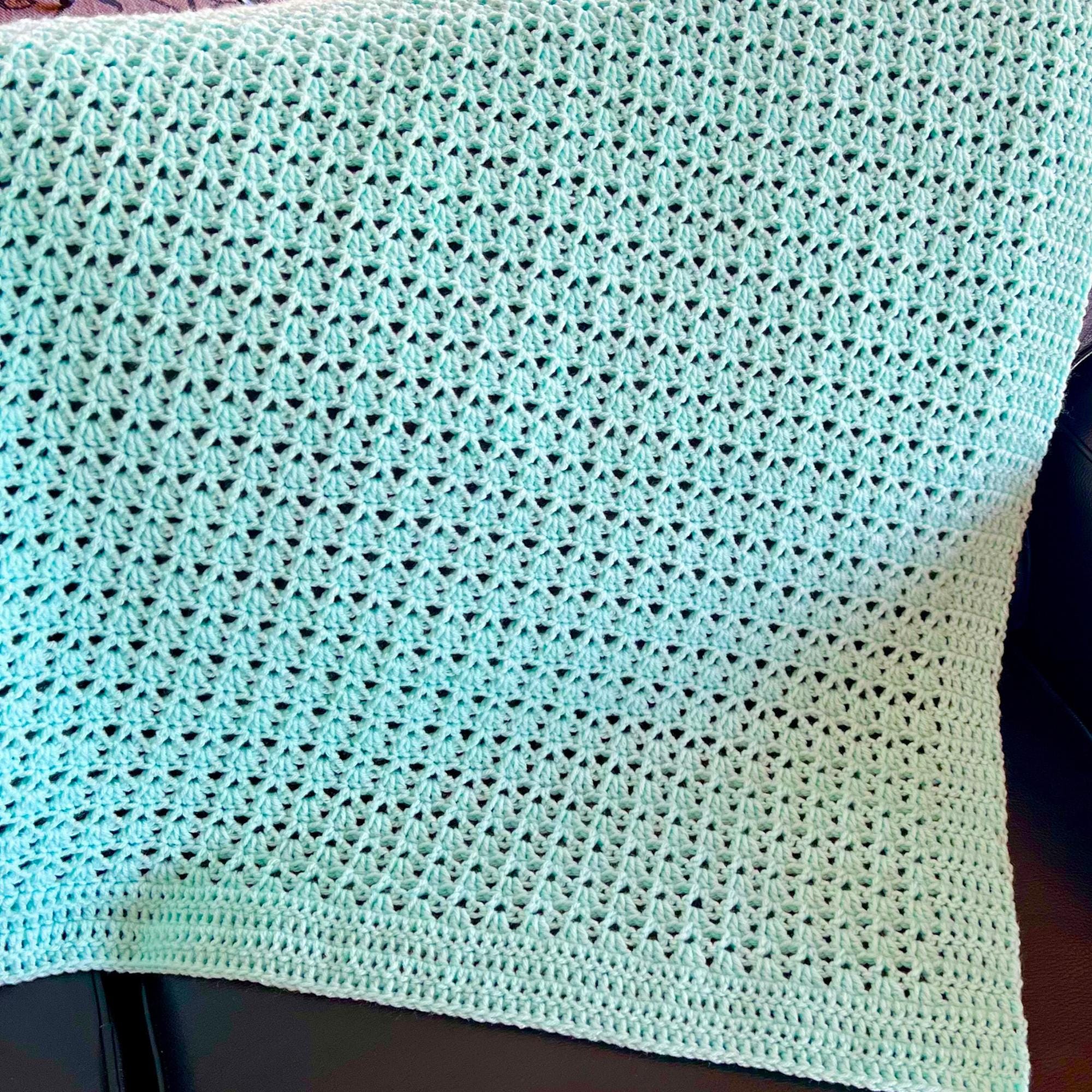 Spring Breeze Crochet Baby Blanket Pattern: Easy Beginner Afghan (PDF ...