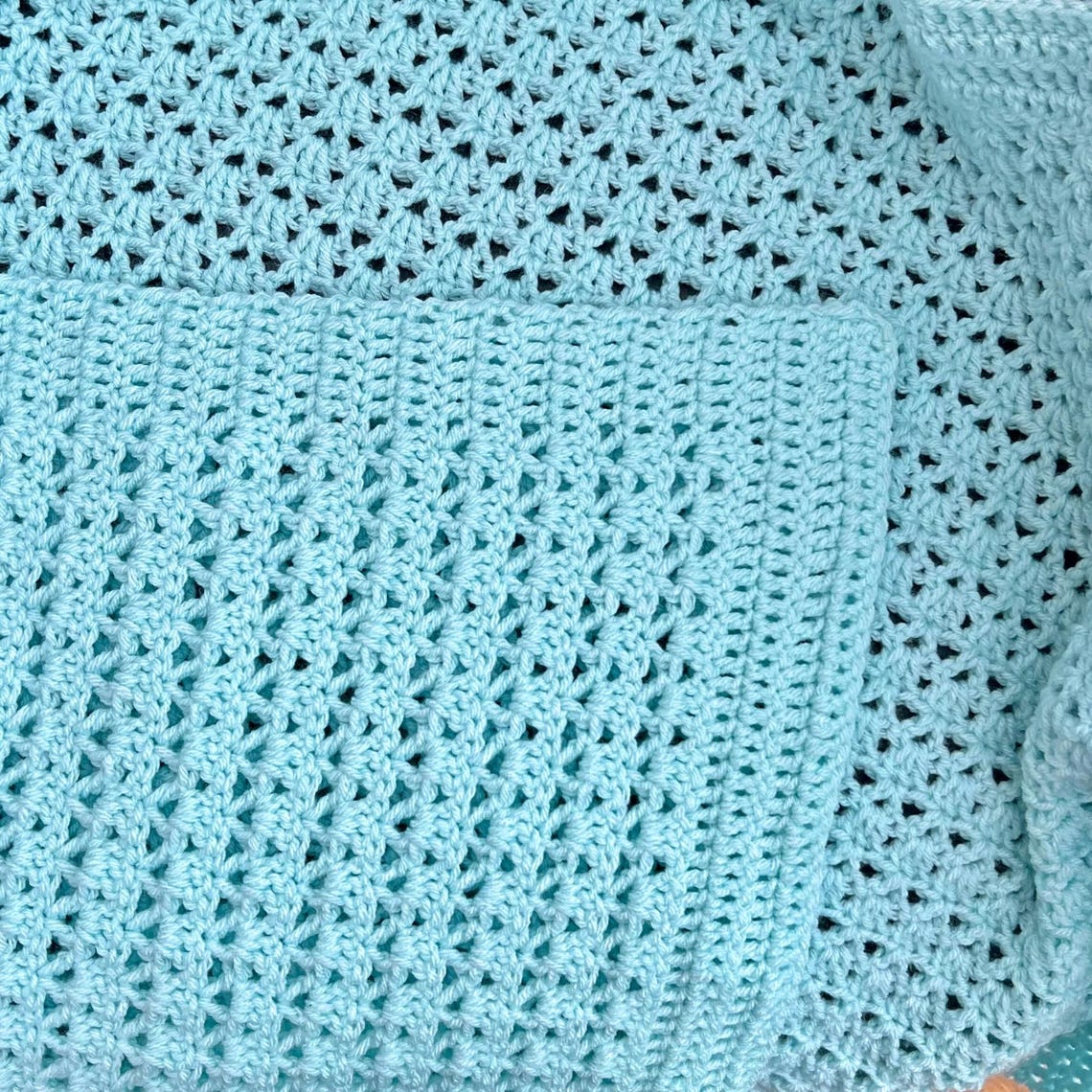 Spring Breeze Crochet Baby Blanket Pattern: Easy Beginner Afghan (PDF ...