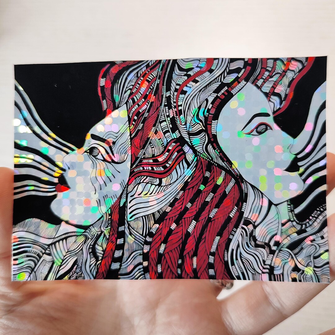 Trippy Sticker Cyberpunk Decal Gothic Psychedelic Witchy Sticker ...