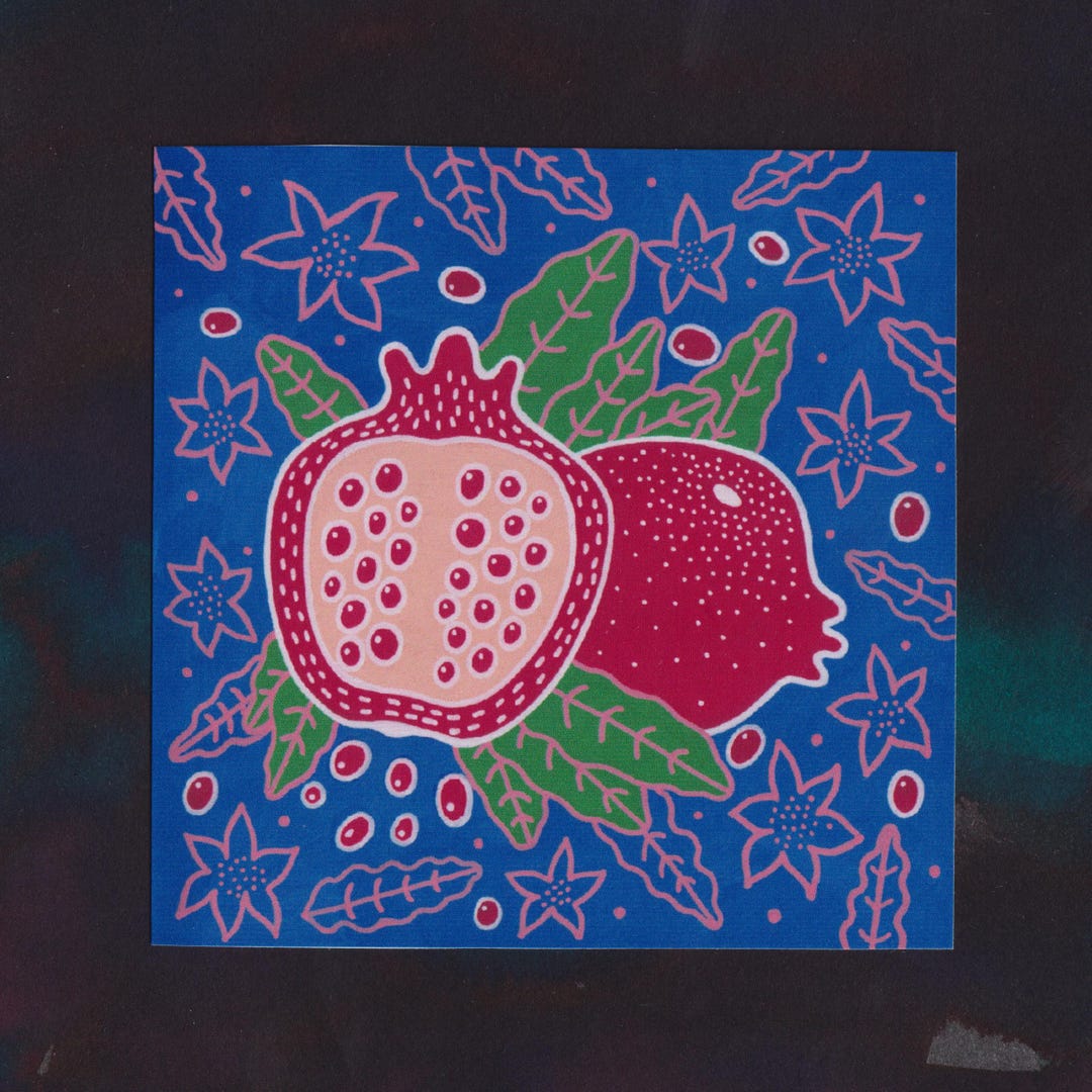 Pomegranate Sticker Fruit Sticker for Laptop Tropical Stickers You Da ...