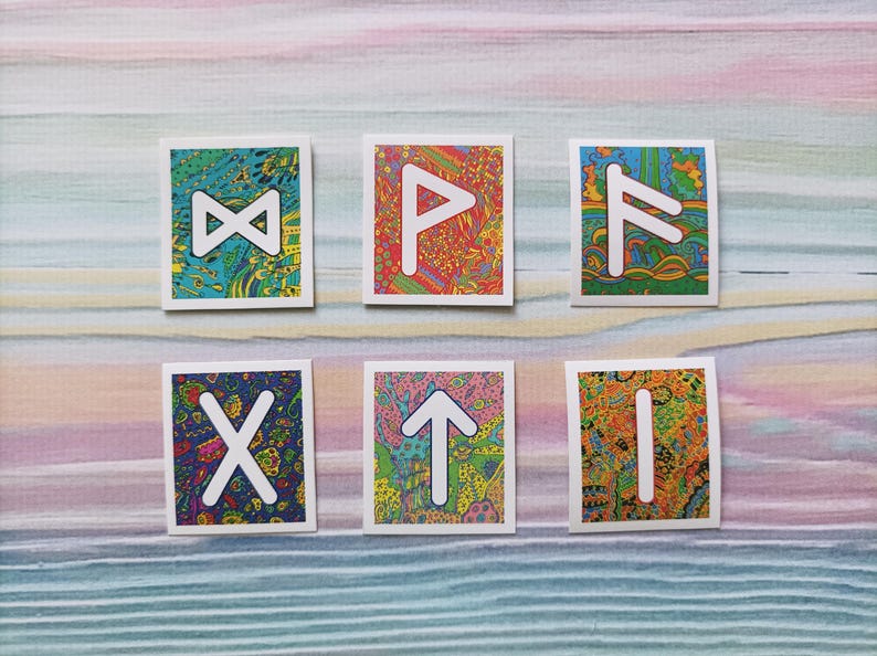 Futhark Viking Runes Sticker Set of 24 Scandinavic Norse Pagan Elder ...