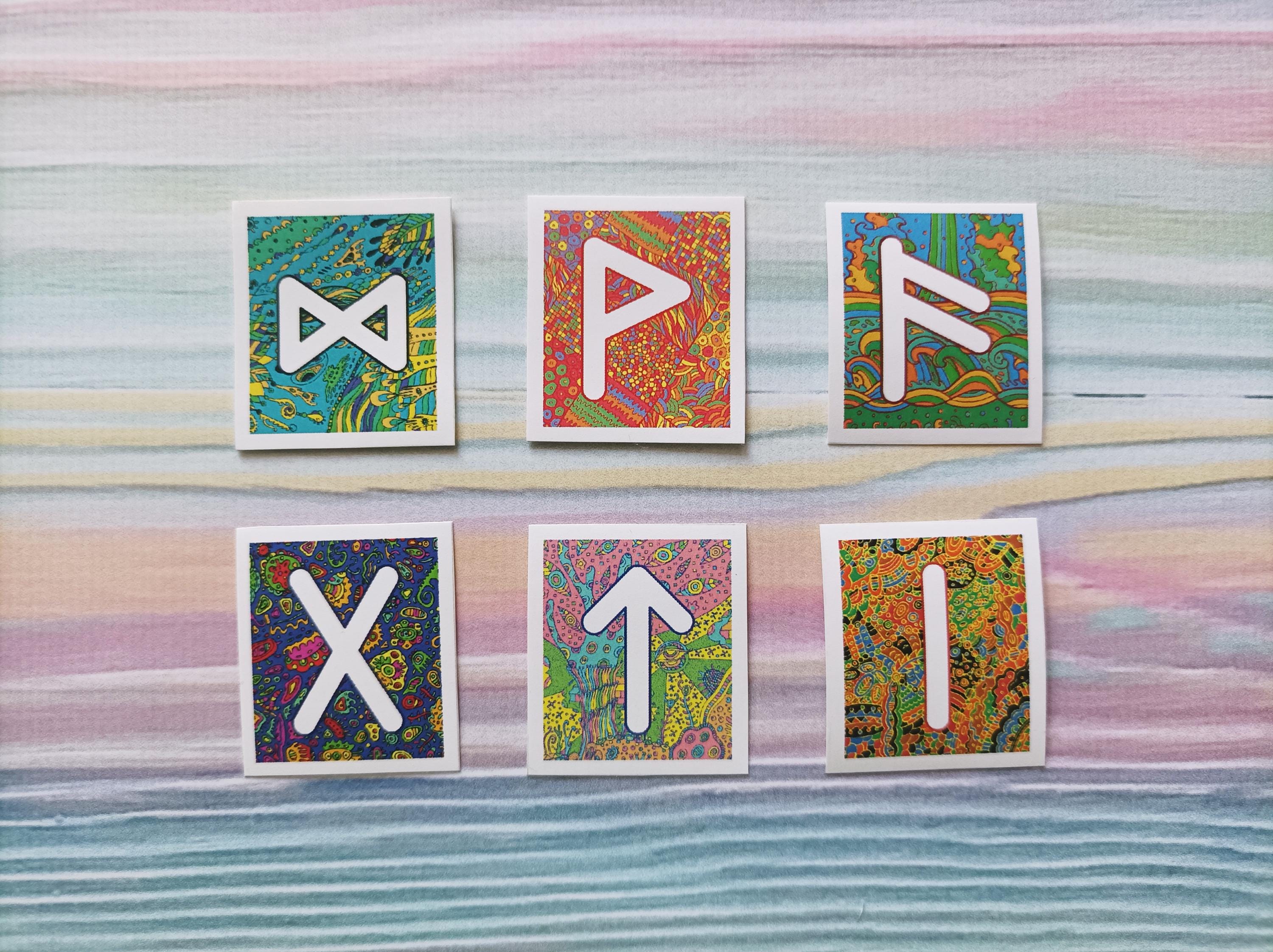 Futhark Viking Runes Sticker Set of 24 Scandinavic Norse Pagan Elder ...